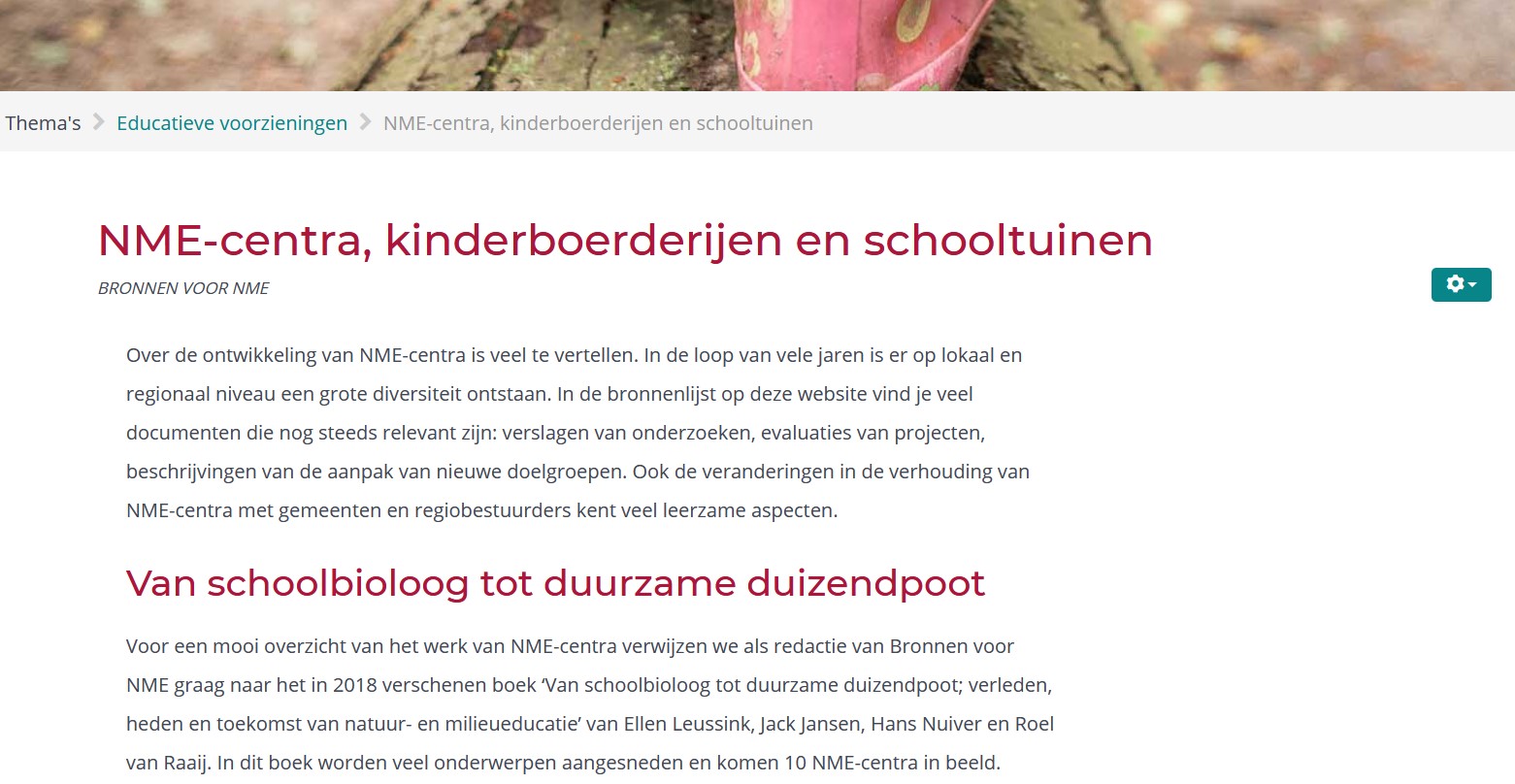 Website Bronnen voor NME - GDO